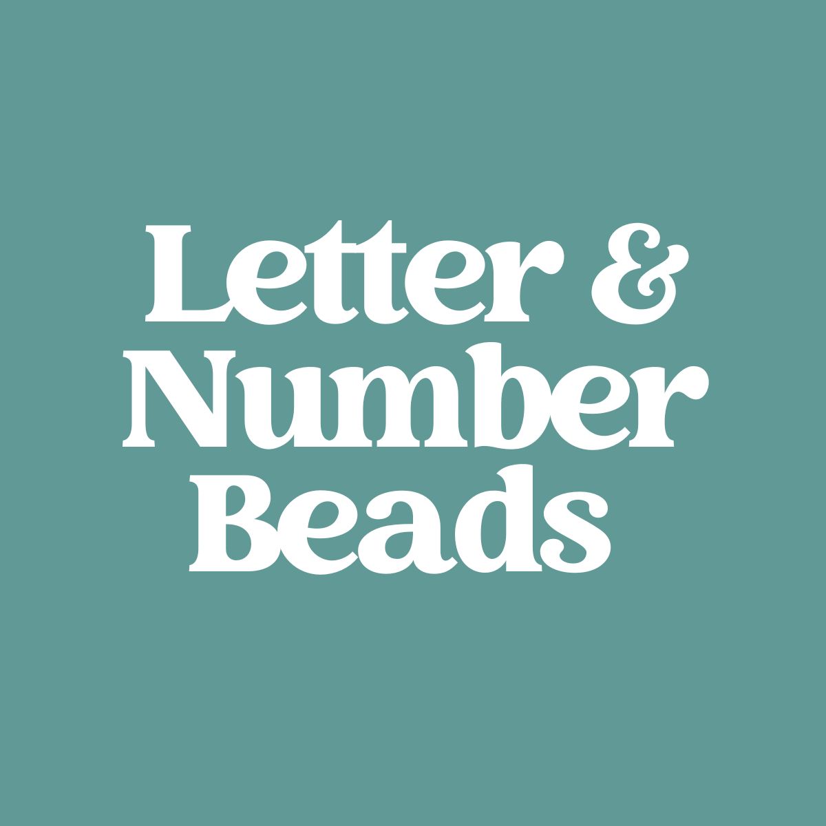 Letter / Number Beads – Craftable Supply