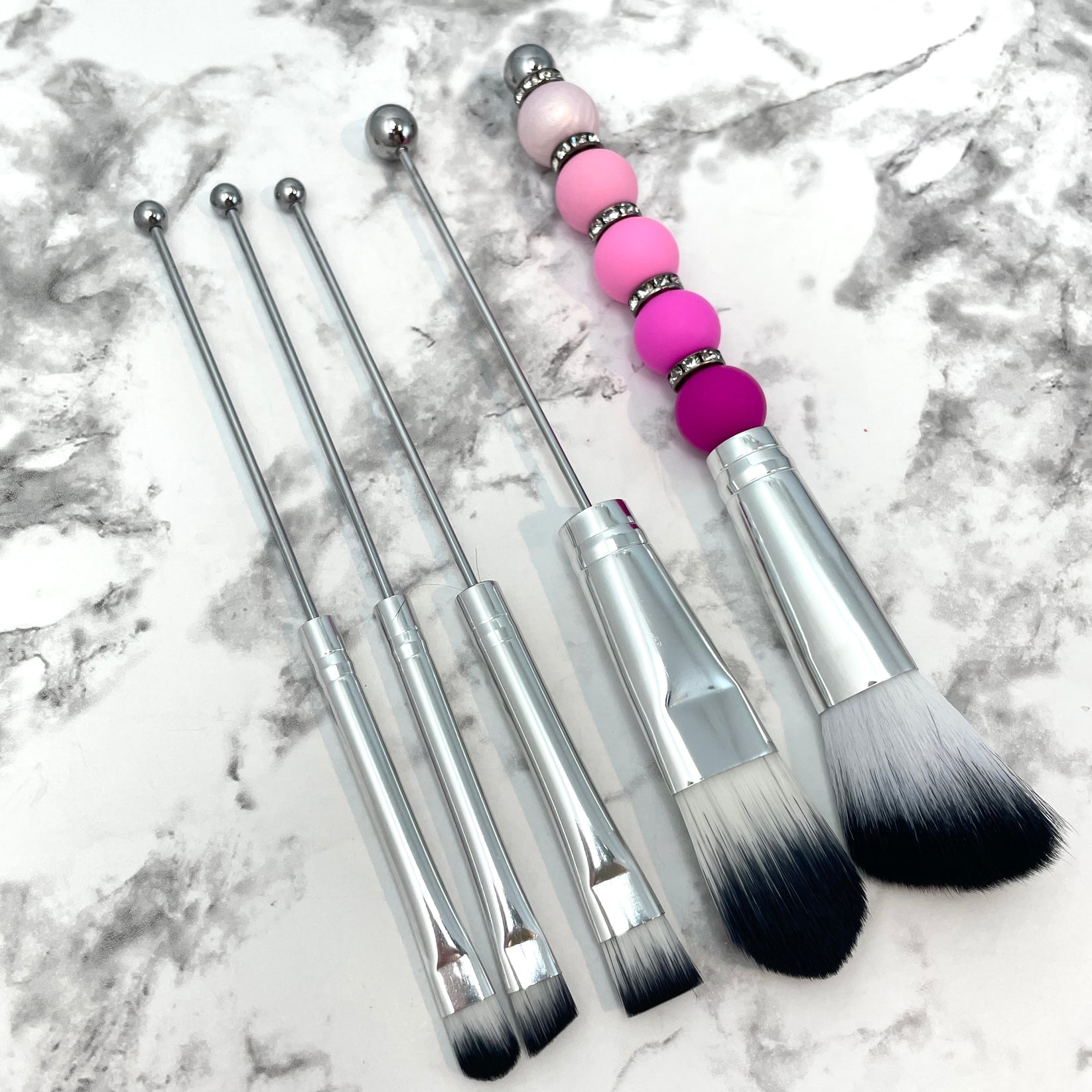 Beadable Makeup Brush 5-Piece Set – Craftable Supply